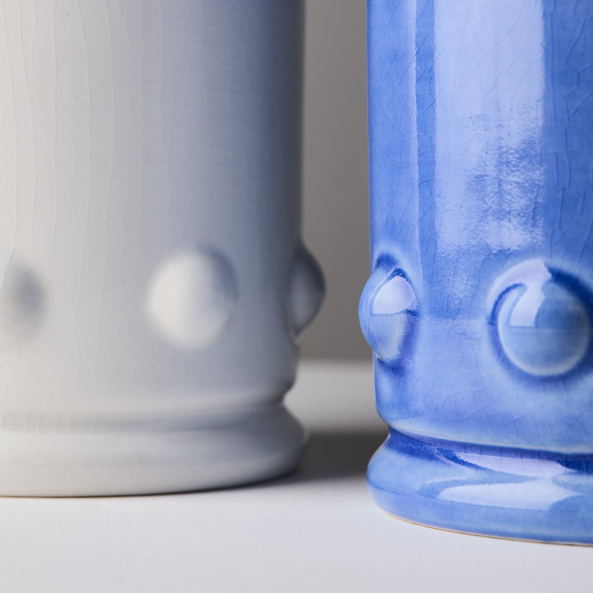 Flos Scented Candle | Blue Crackle Glaze Ceramic Vessel – And Objects