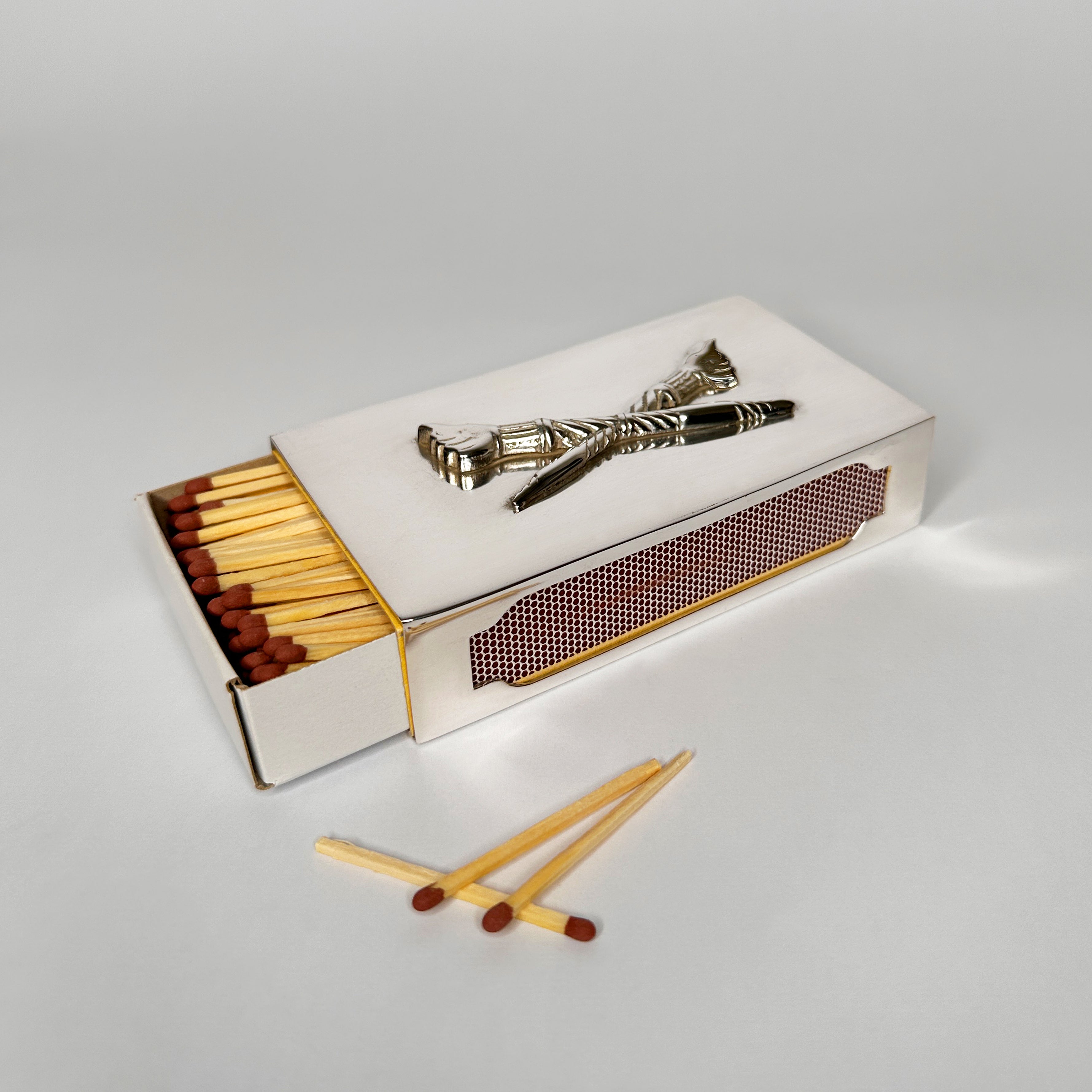 Silver Matchbox Sleeve | Refined Decorative Cover – And Objects