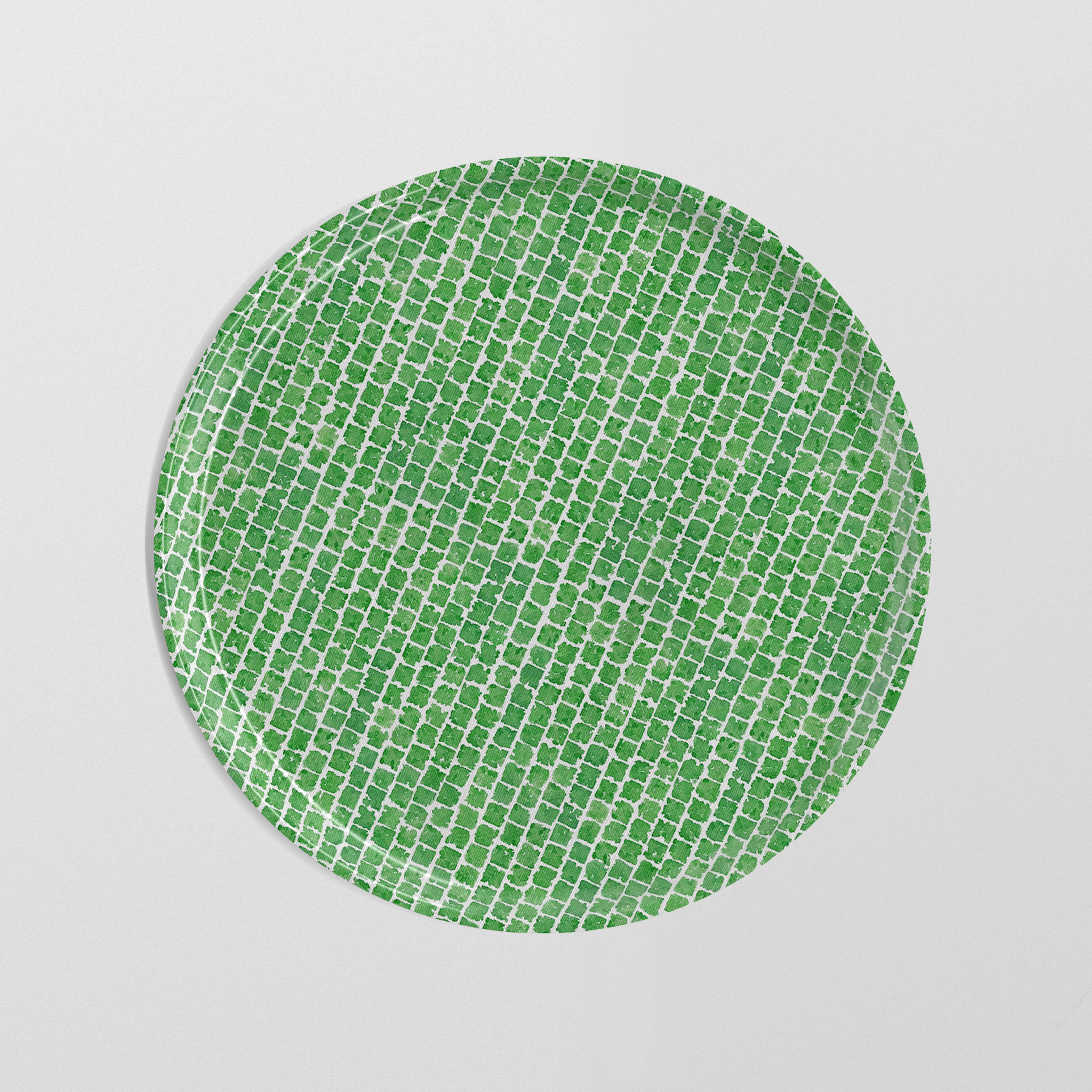 Green Cobble Tray | Contemporary Graphic Accent – And Objects