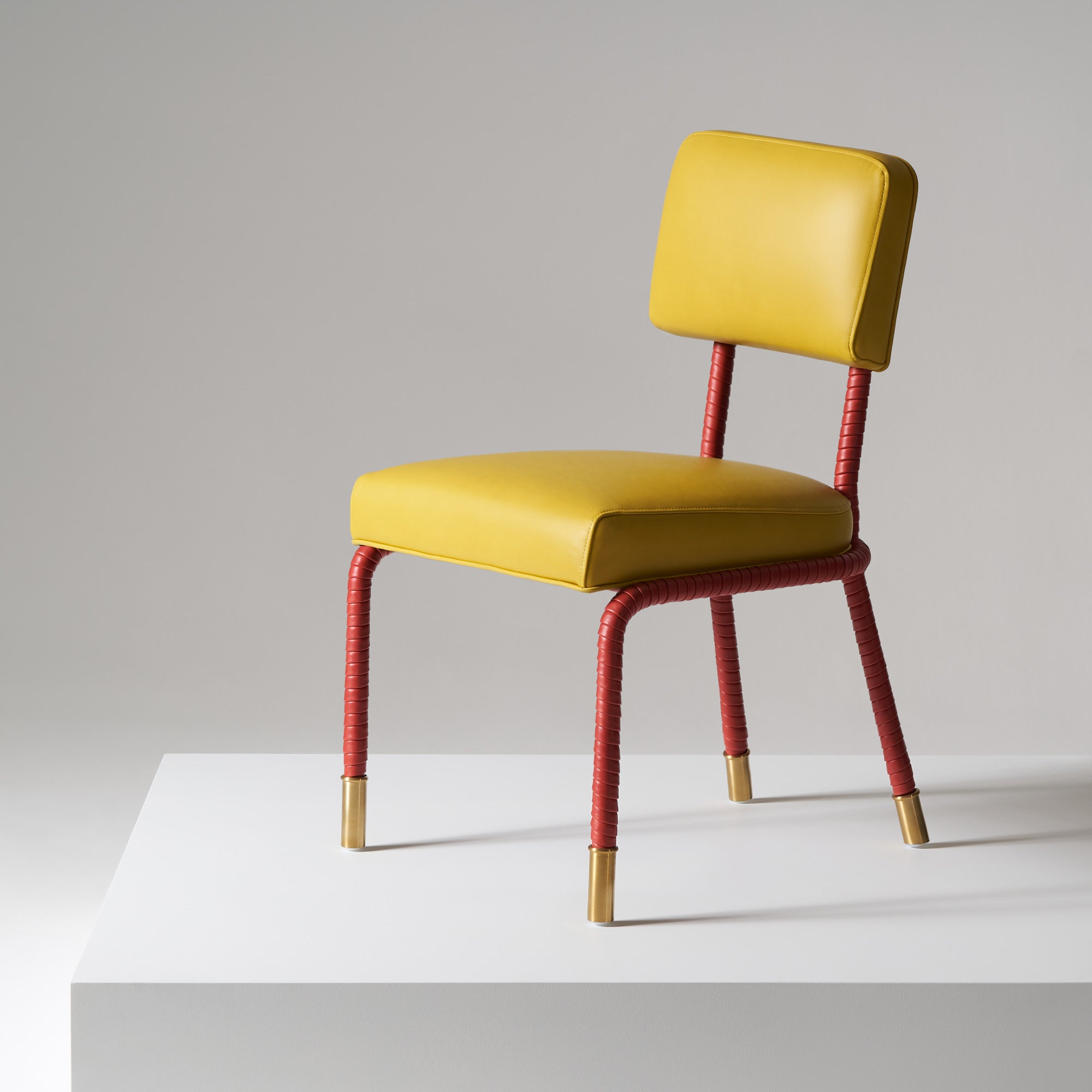 Easton Side Chair - Pear & Carmine – And Objects